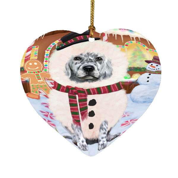 Gingerbread Snowman Dog Cat Pet Photo Heart Christmas Tree Ornament ...