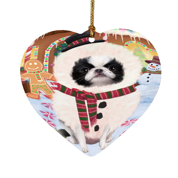 Gingerbread Snowman Dog Cat Pet Photo Heart Christmas Tree Ornament ...