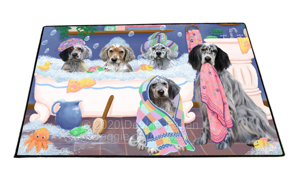 English Setter Dog Floor Mat Personalized Pet Door Mat Valentine Day ...