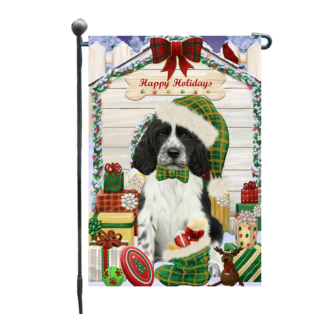 Springer Spaniel Dogs Garden Flag Personalized Double Sided Christmas ...