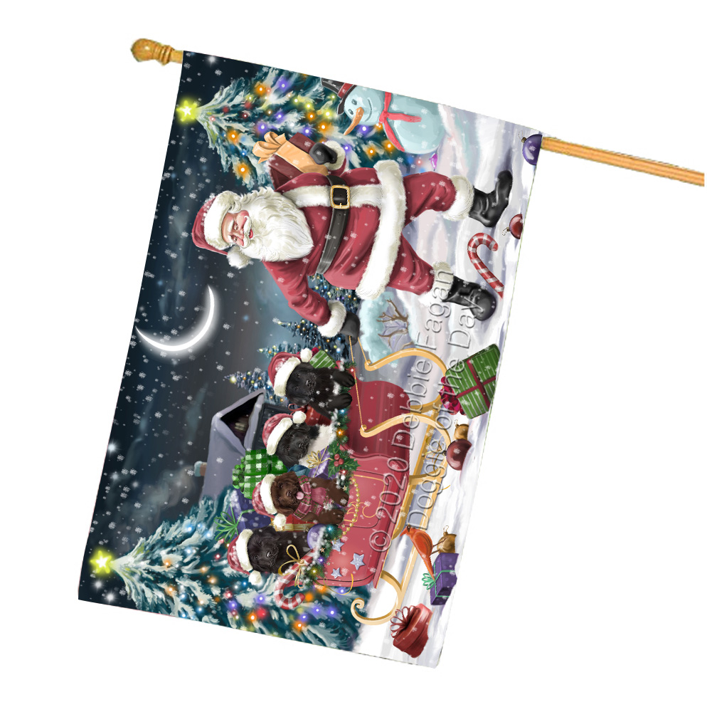 Newfoundland Dog House Flag Christmas Double Sided 28"x40" Many Designs ...