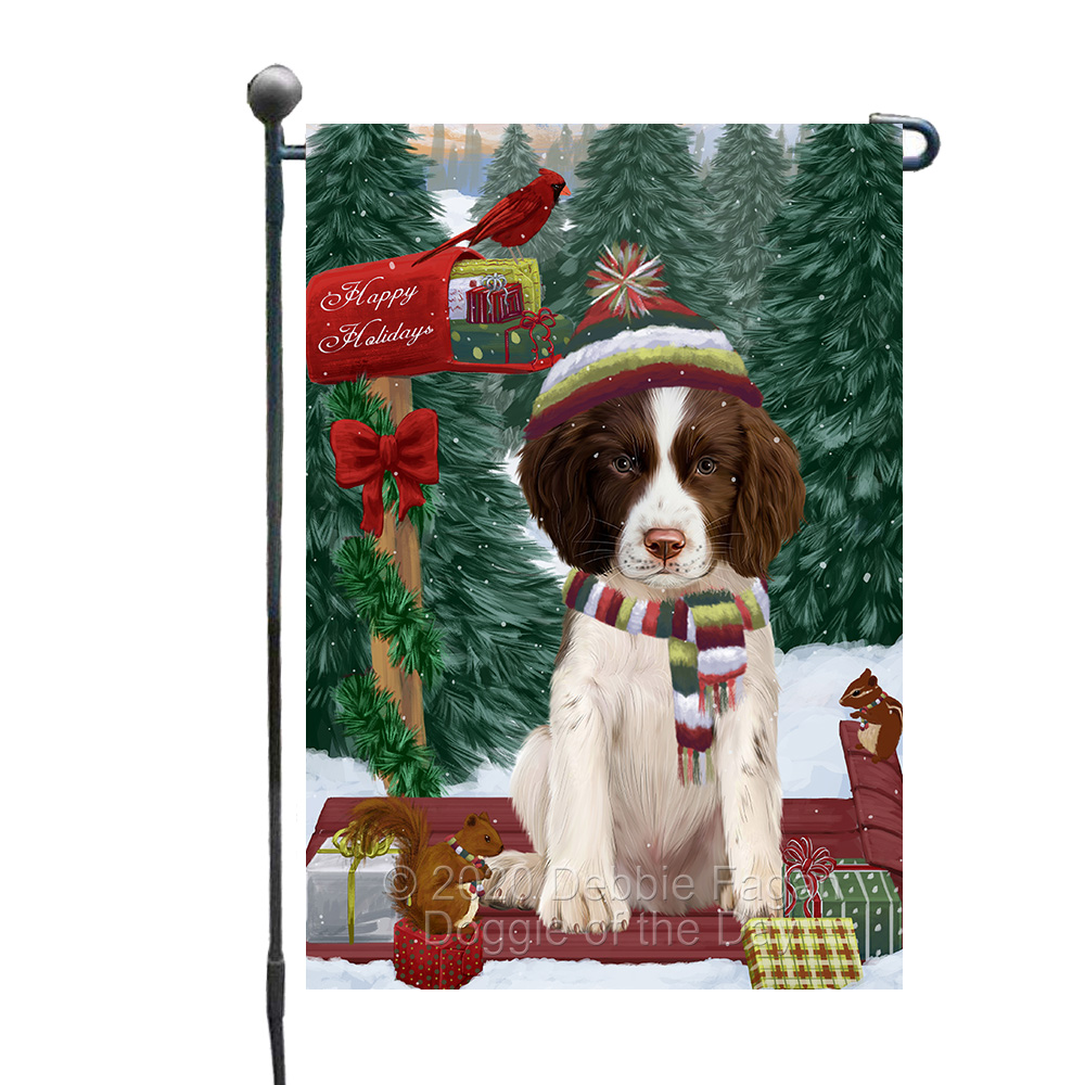 Springer Spaniel Dogs Garden Flag Personalized Double Sided Christmas ...